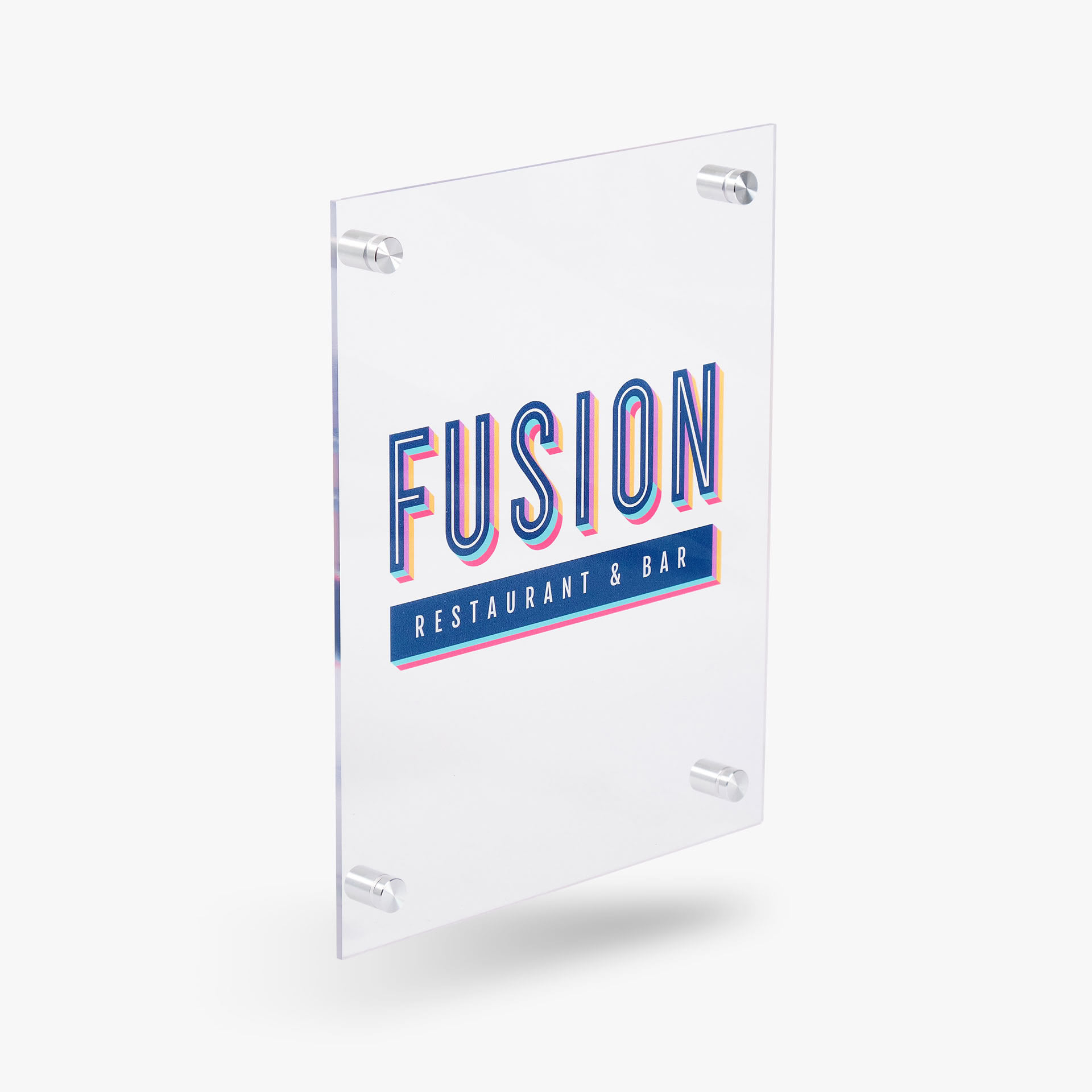 Restaurant Clear Acrylic Signs | Restaurant Signage | Smartpress