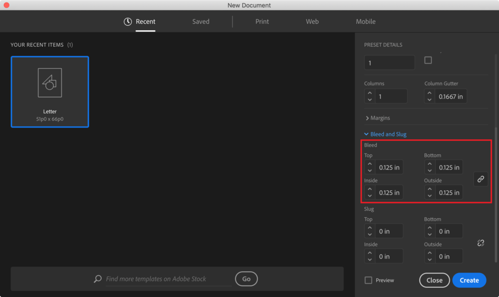 Learn About Bleed & Borders | Support